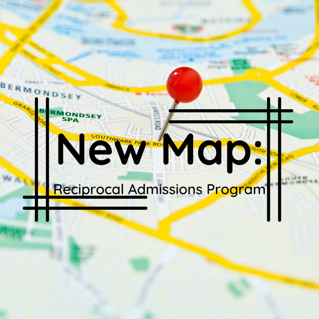 New Map: Reciprocal Admissions Program - Travels With Stacey